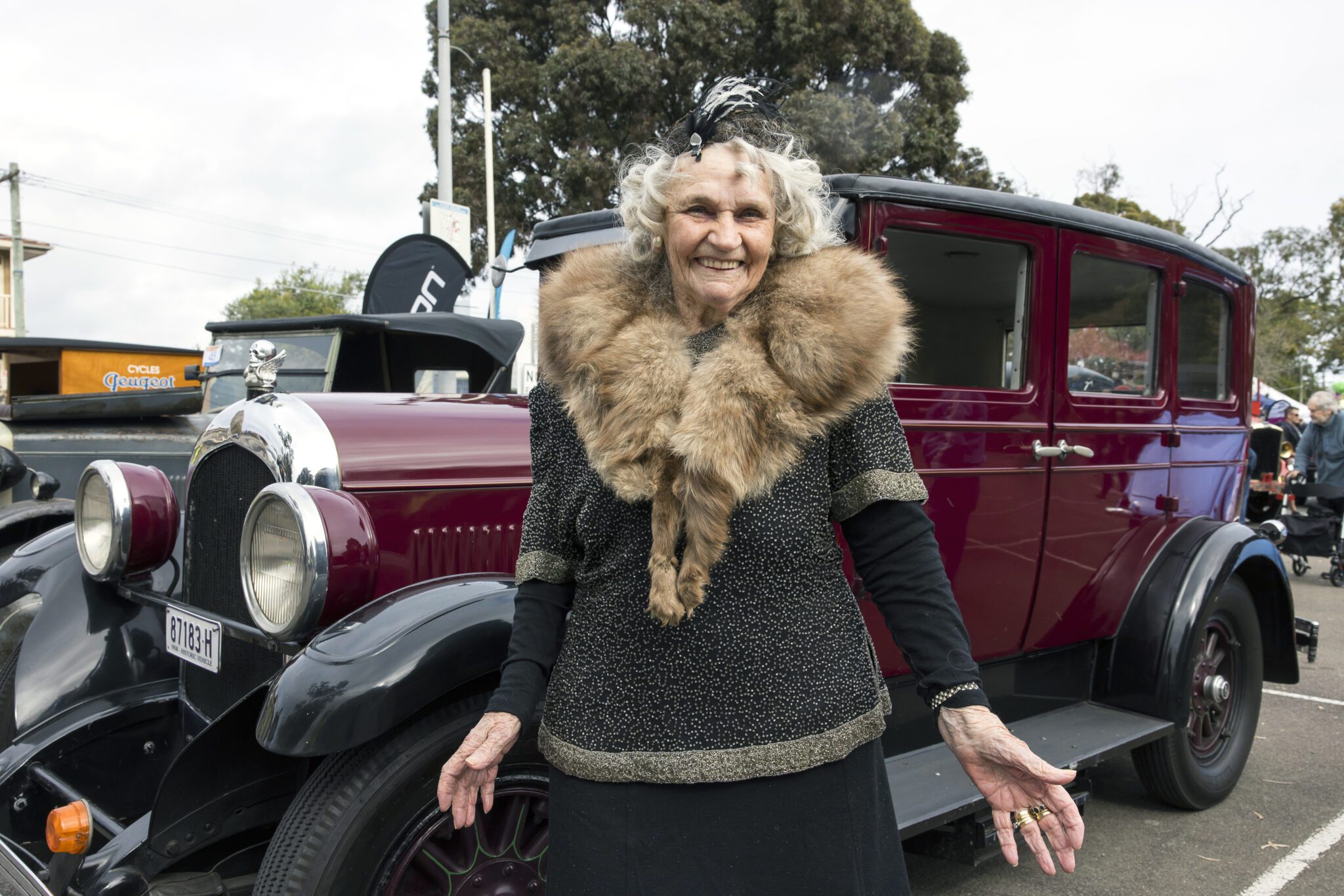 Cars and colourful costumes at Sylvanvale’s Pre WWII Car Show